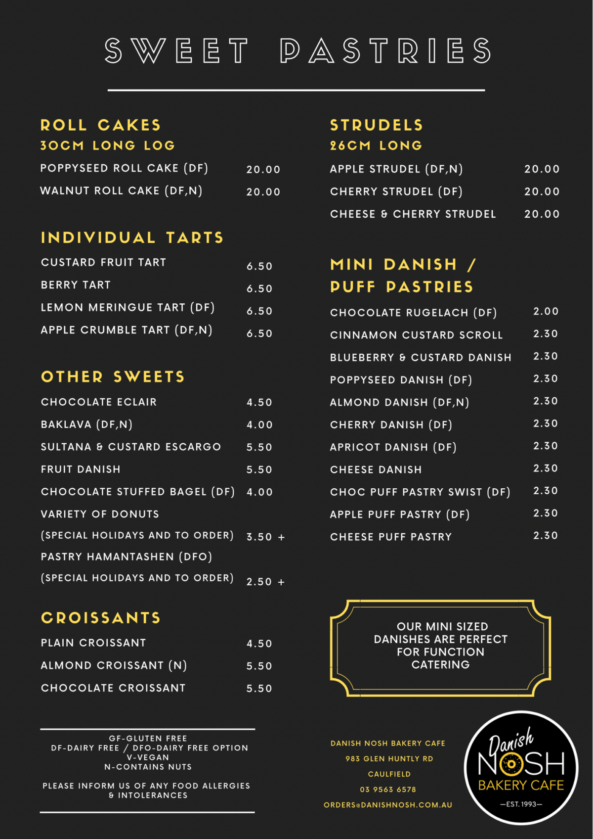 Bakery Products – Danish Nosh