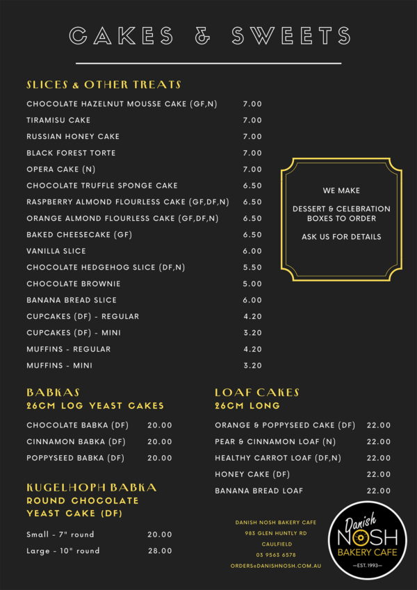 Bakery Products – Danish Nosh