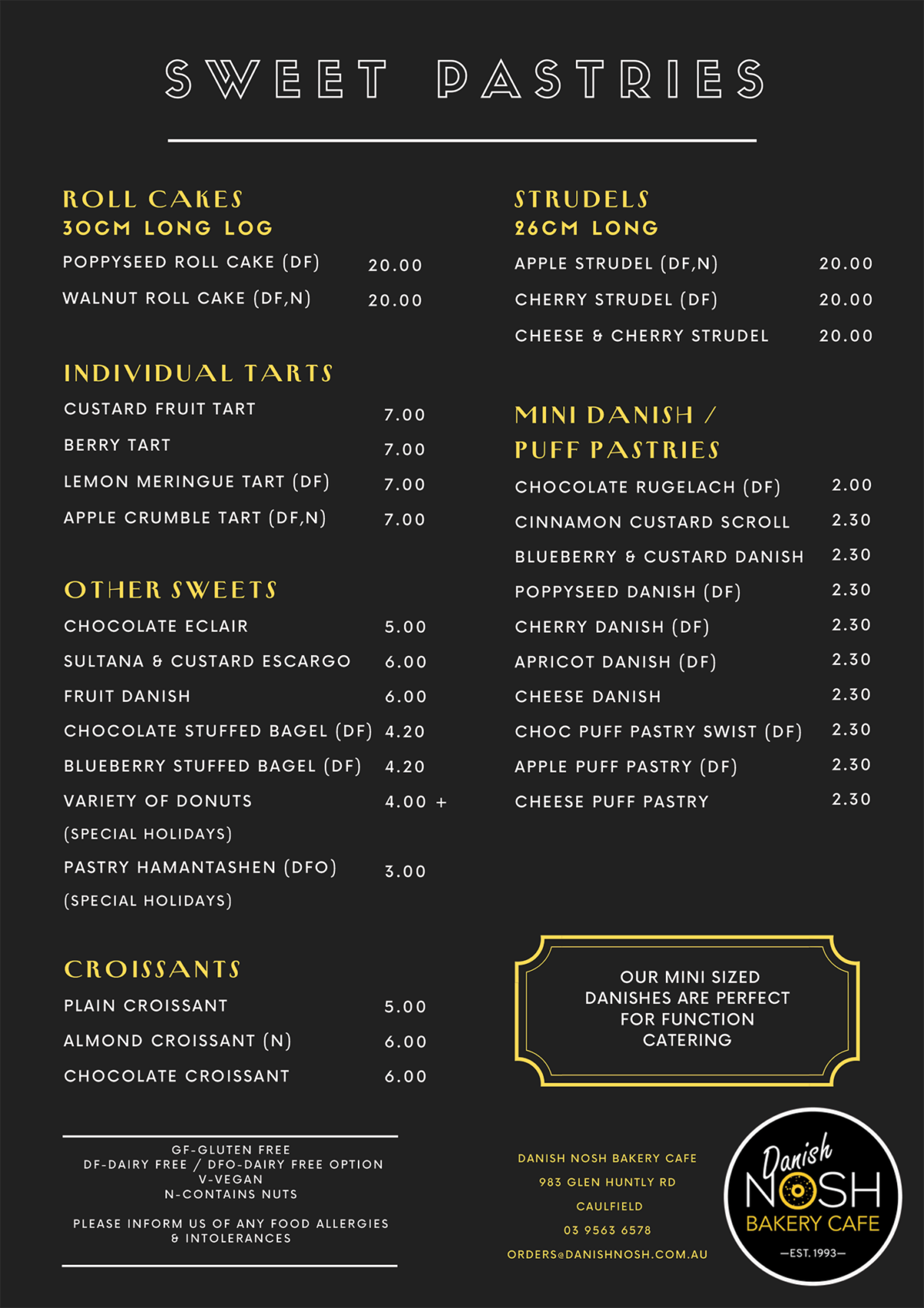 Bakery Products – Danish Nosh