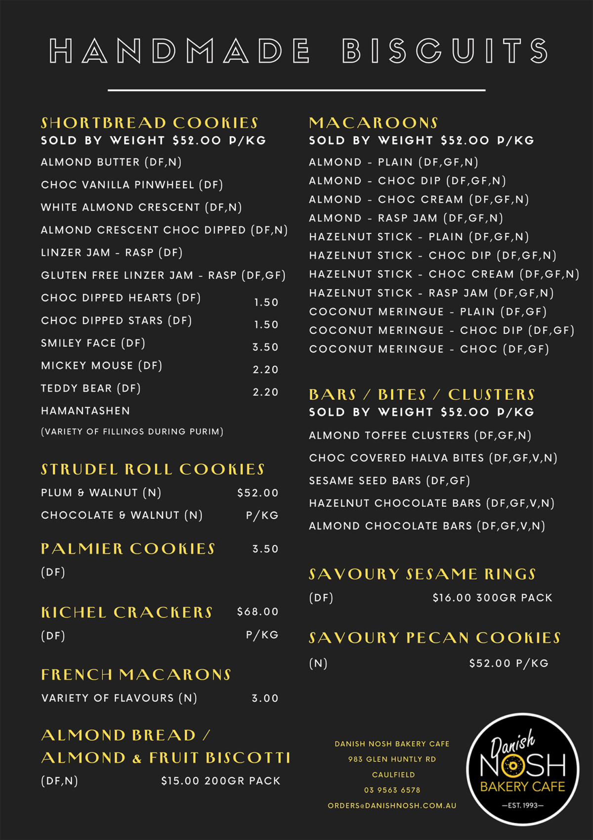 Bakery Products – Danish Nosh