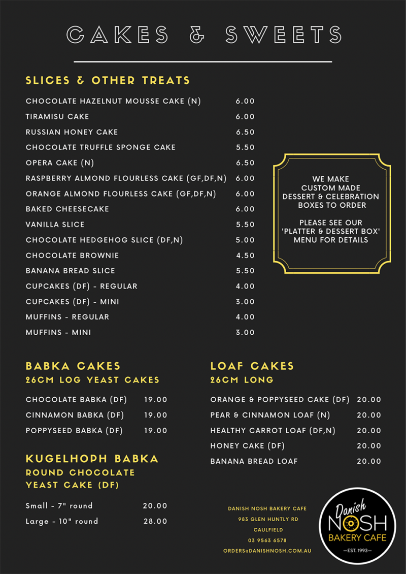 Bakery Products – Danish Nosh